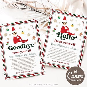 Editable Elf Hello Letter, Greetings From Elf, Elf I'm Back, Elf ...