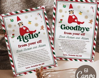 Editable Elf Hello Letter, Greetings From Elf, Elf I'm Back, Elf ...