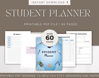 Student Planner - Etsy