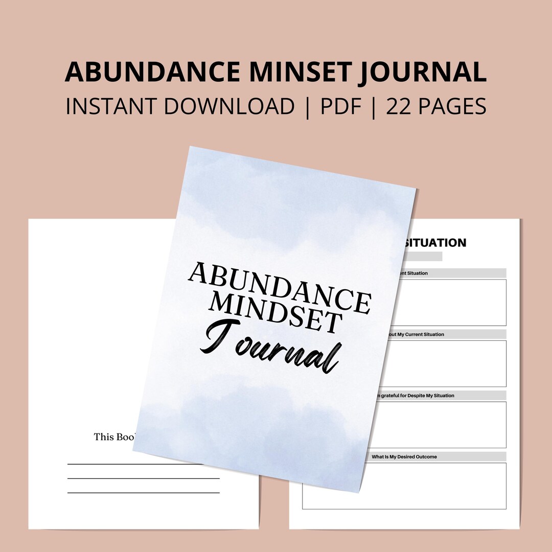 ABUNDANCE MINDSET JOURNAL - Etsy