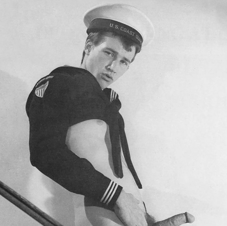 Nude Sailor Male Frontal Nude Vintage Photo 1950s Print Male | Etsy