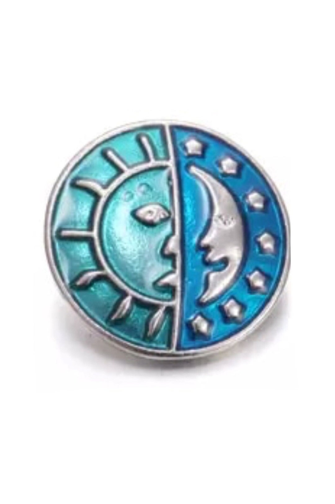 Celestial Snap Button, Sun Moon Snap Charm, Fits 18mm 20mm Jewelry ...