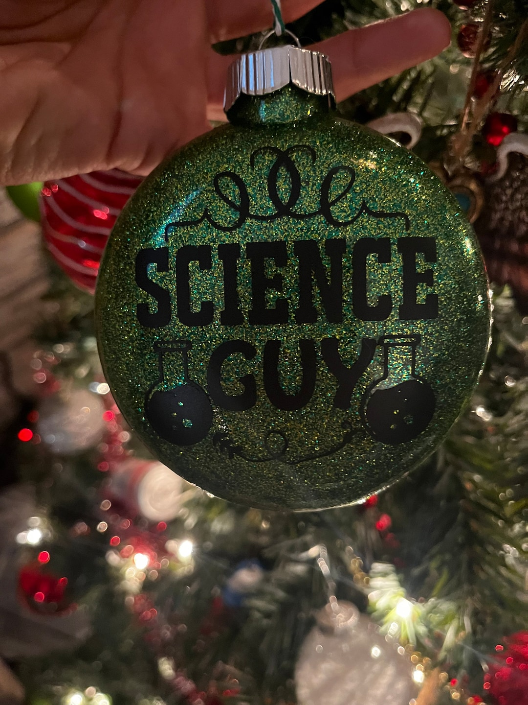 Science Ornament, Science Guy Christmas Ornament, Science Diva Gift ...
