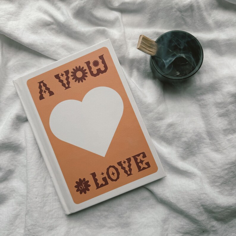 Notebook, Journal, Wedding Gift, Blank Notebook With Perforated Pages ...