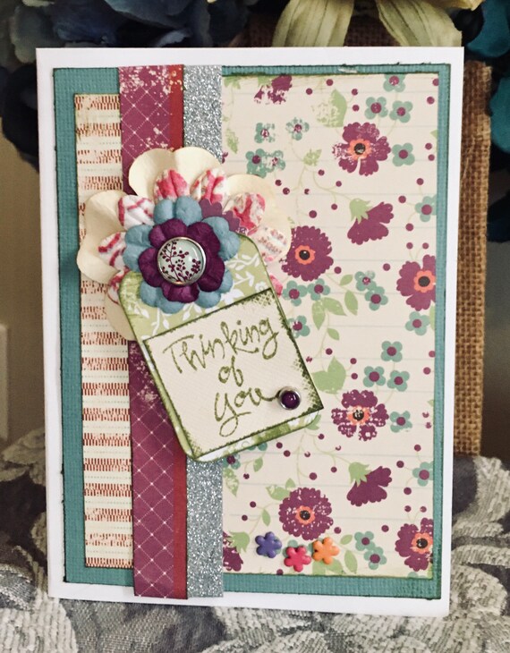 Thinking of You Handmade Card | Etsy