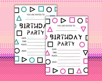 Printable Birthday Party Invitation Template - Instant Download ...