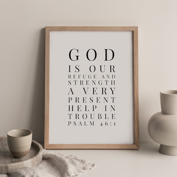 Psalm 46 1 - Etsy
