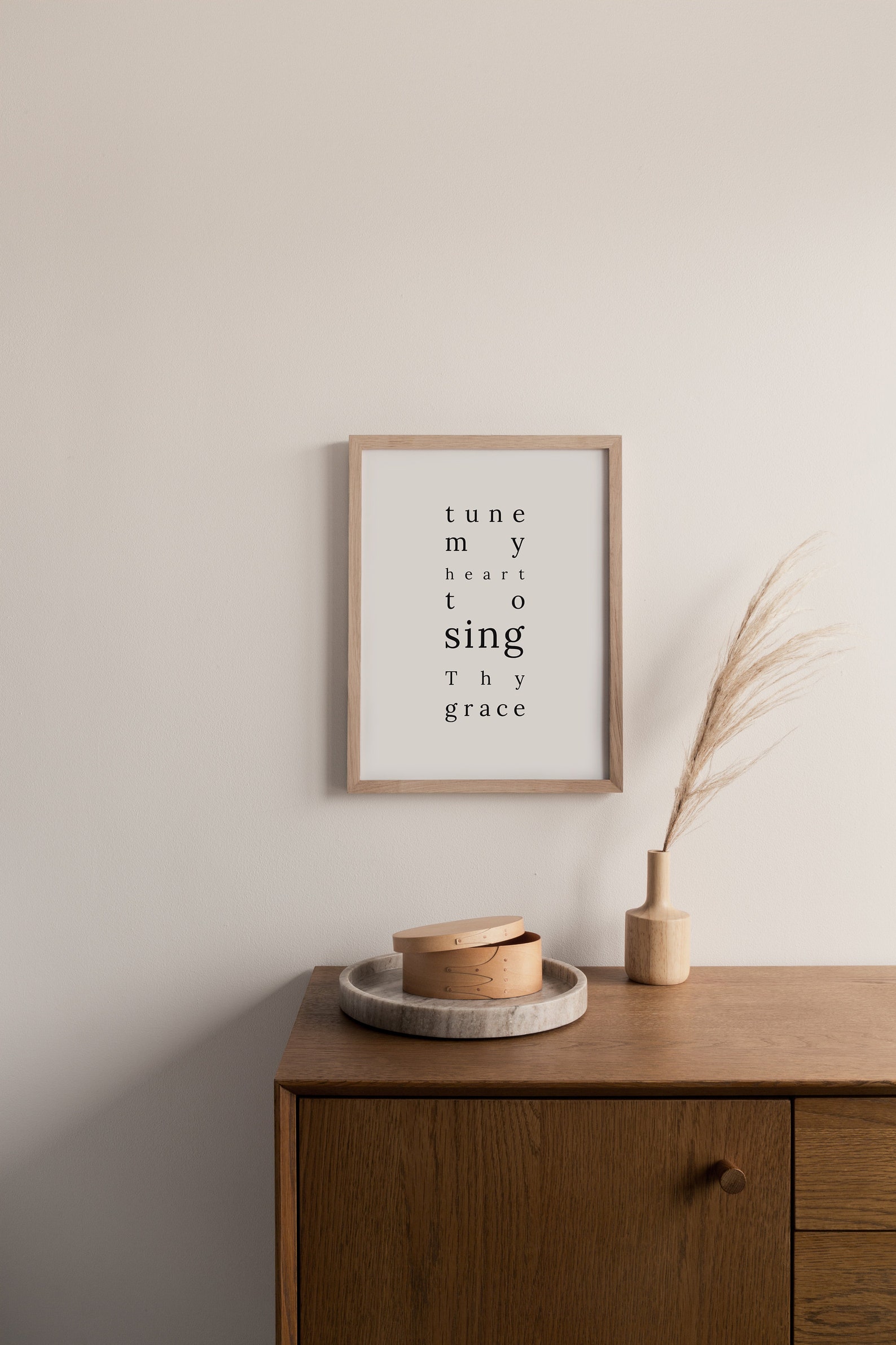 Hymn Quote Poster, Tune My Heart Print, Christian Wall Art - Etsy