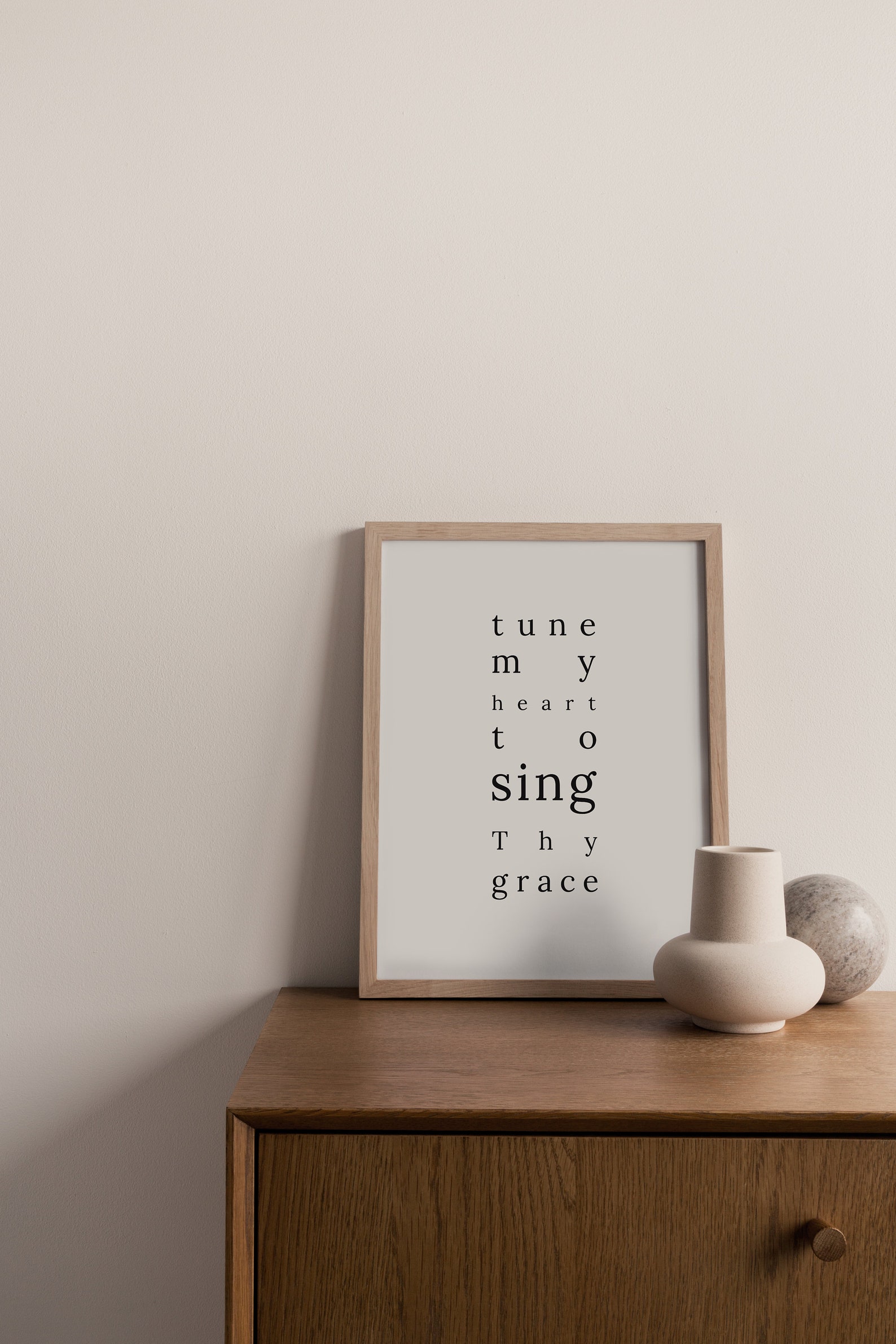 Hymn Quote Poster, Tune My Heart Print, Christian Wall Art - Etsy