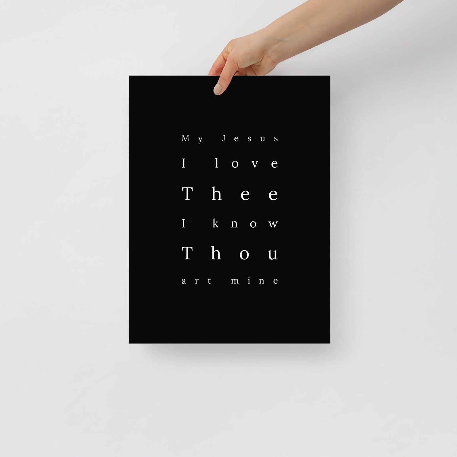 My Jesus I Love Thee Hymn Print - Etsy
