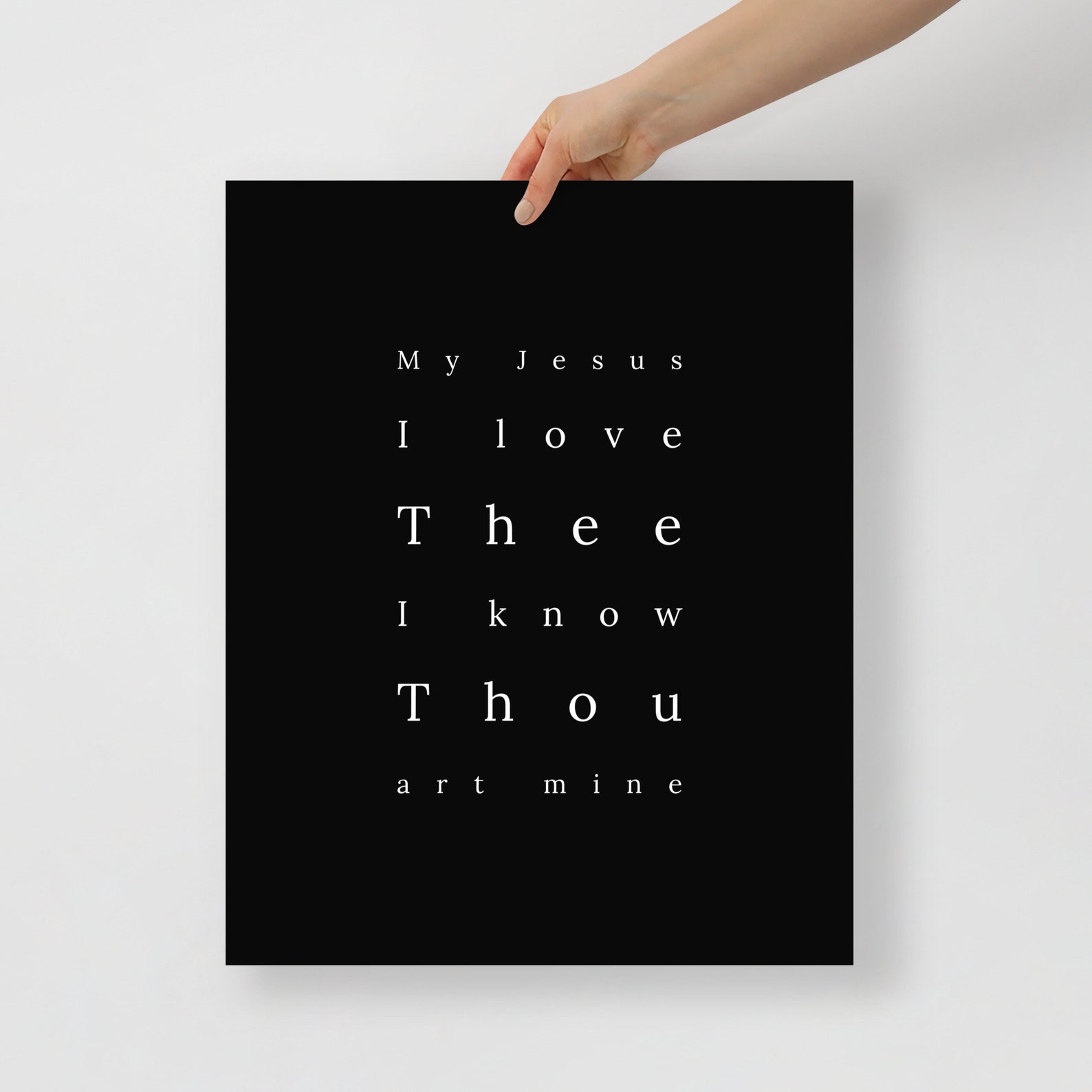 My Jesus I Love Thee Hymn Print Etsy