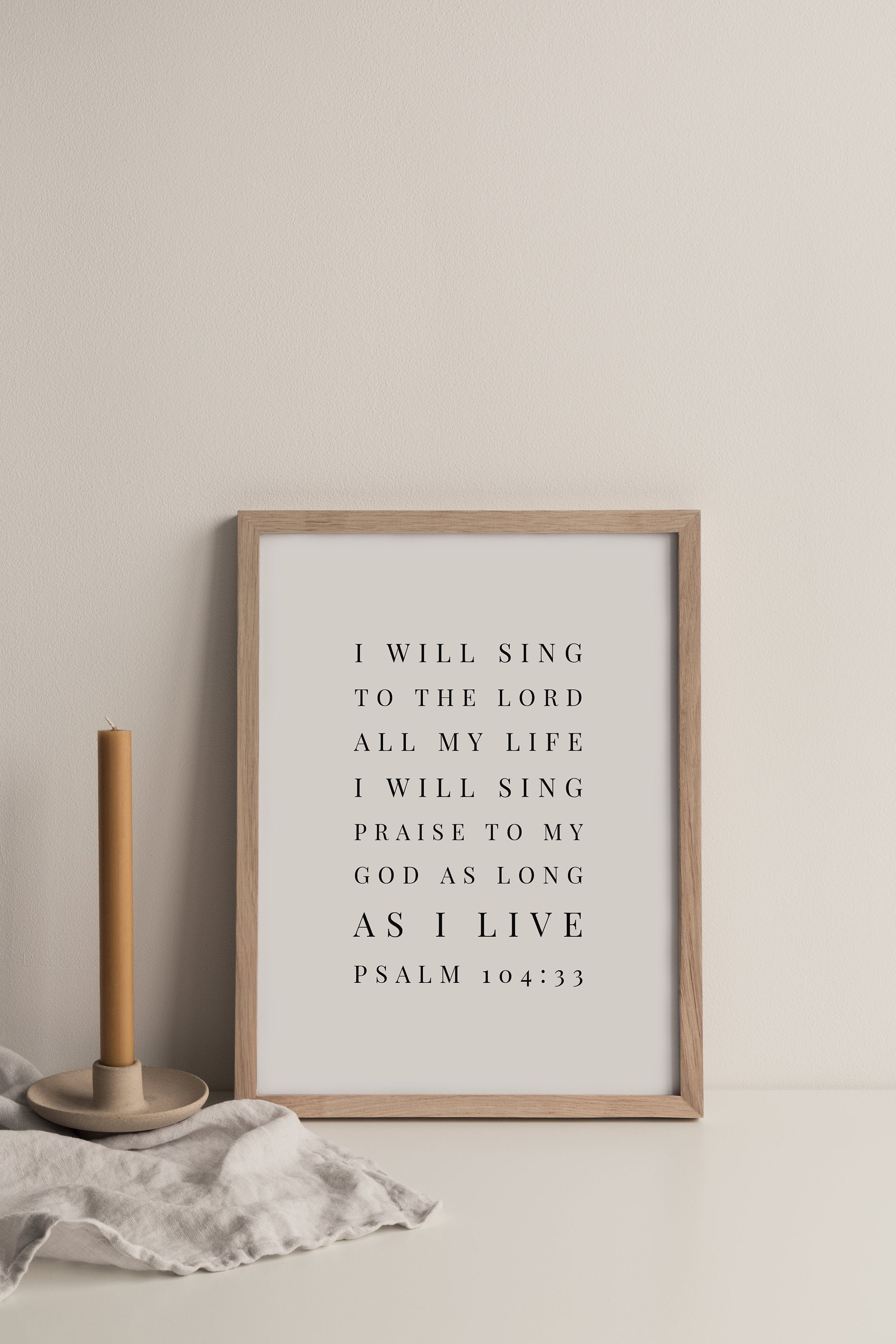 Psalm 104:33 Art Print - Etsy