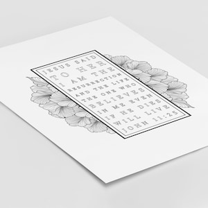 John 11:25 Coloring Page - Etsy