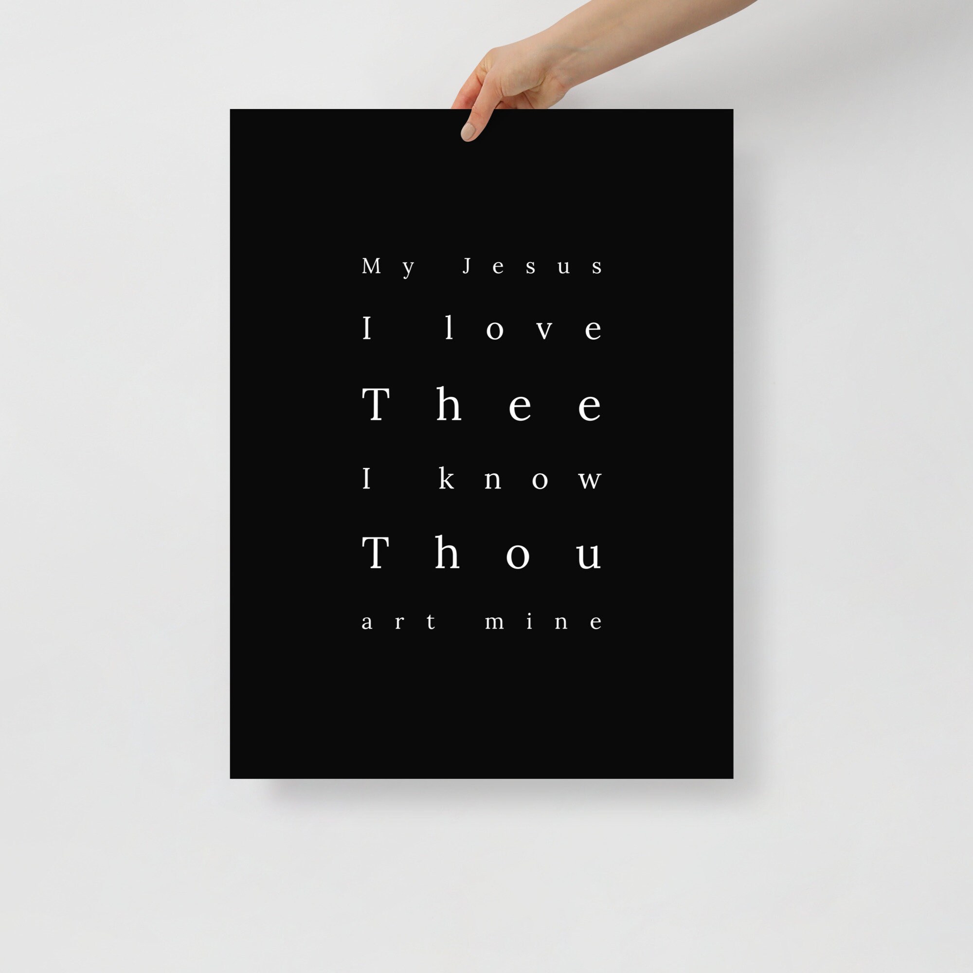My Jesus I Love Thee Hymn Print - Etsy