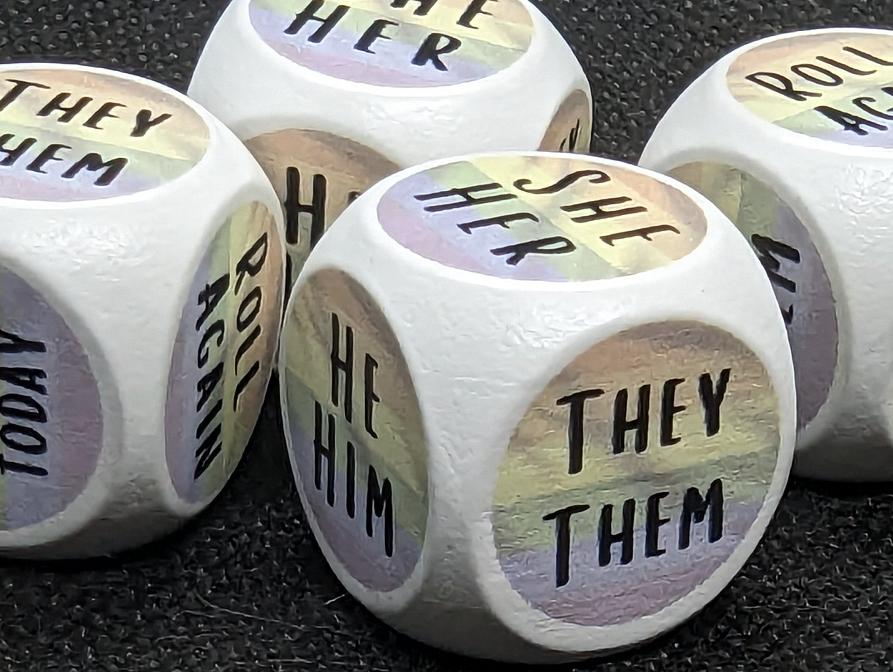 Pronoun Cube Gender Fluid Pronoun Dice - Etsy
