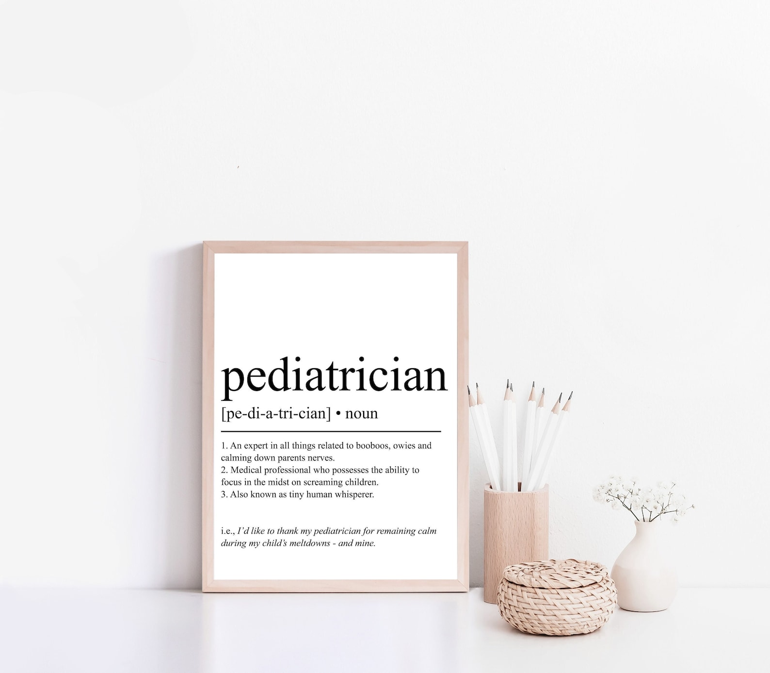 Pediatrician Definition Print Typography Print Funny Print - Etsy Canada
