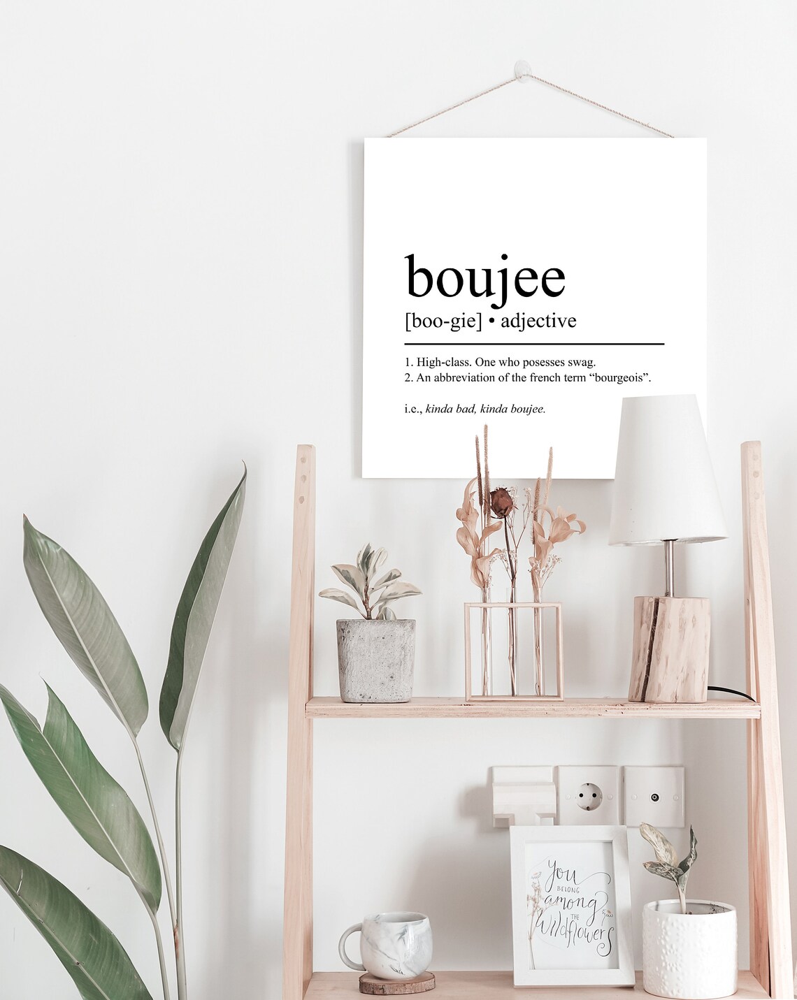 Boujee Definition Print Typography Print Funny Print Home - Etsy