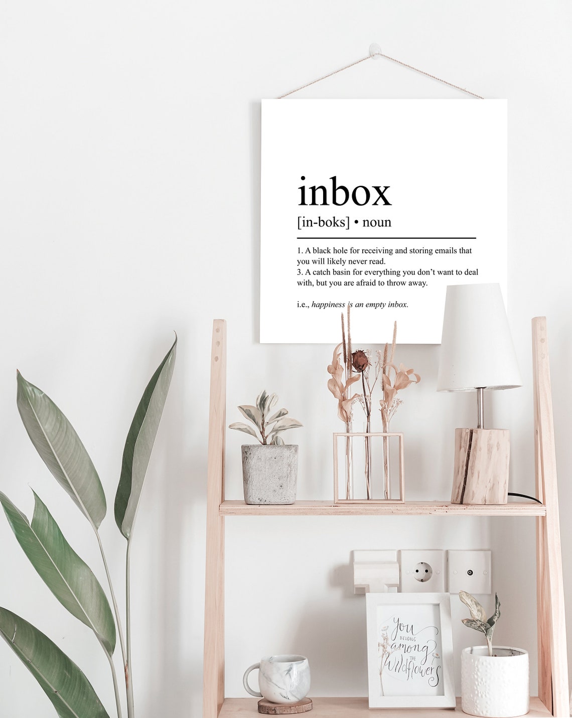 Inbox Definition Print Typography Print Funny Print Home | Etsy
