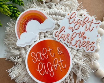 Salt and Light Stickers - Etsy