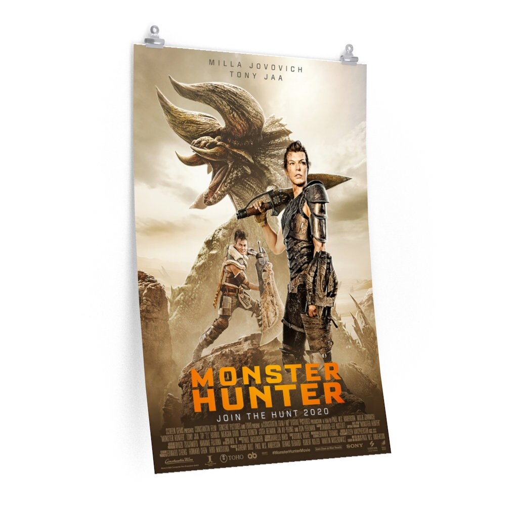 Monster Hunter 2020 Vintage Movie Poster retro movie poster | Etsy
