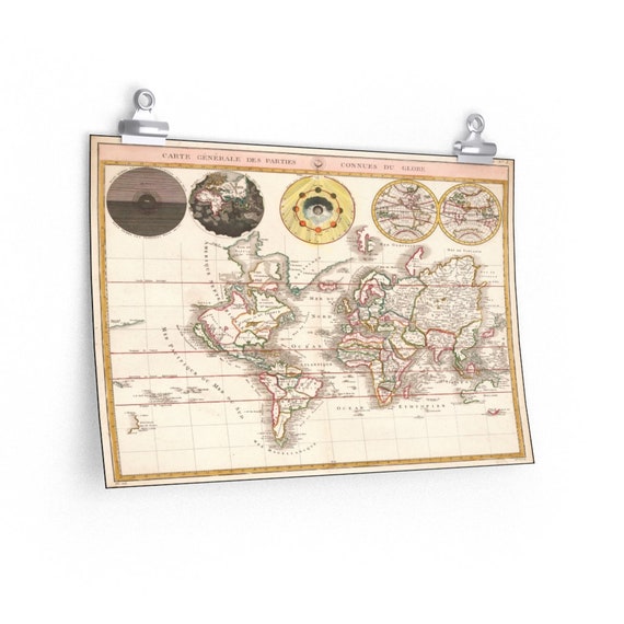 Photography Visual Arts Old map Vintage map 1600-1800 Of World Map ...