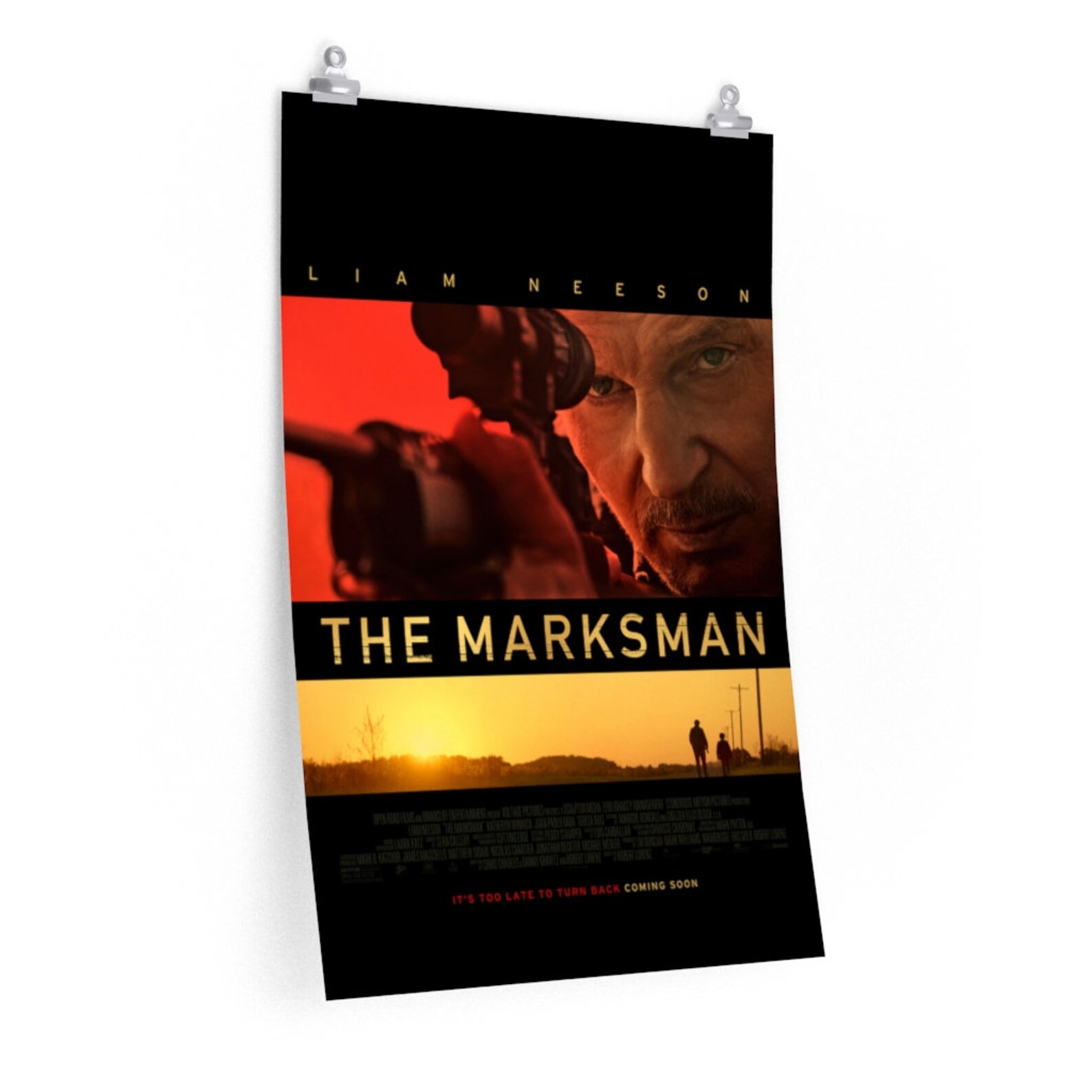 The Marksman 2021 Vintage Movie Poster retro movie poster | Etsy