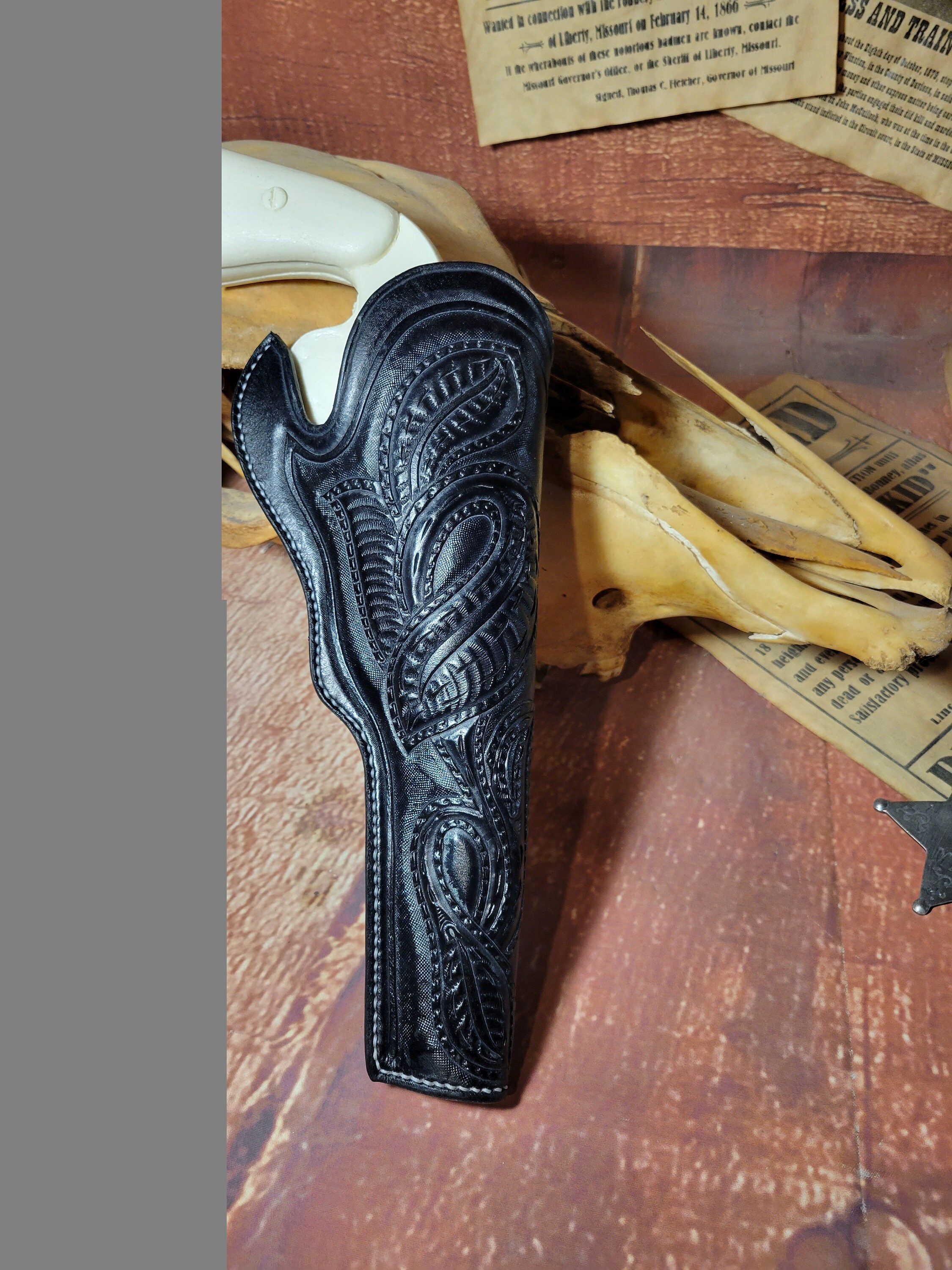 Handmade Jesse James Holster for Smith and Wesson Schofield 7 Barrel or ...
