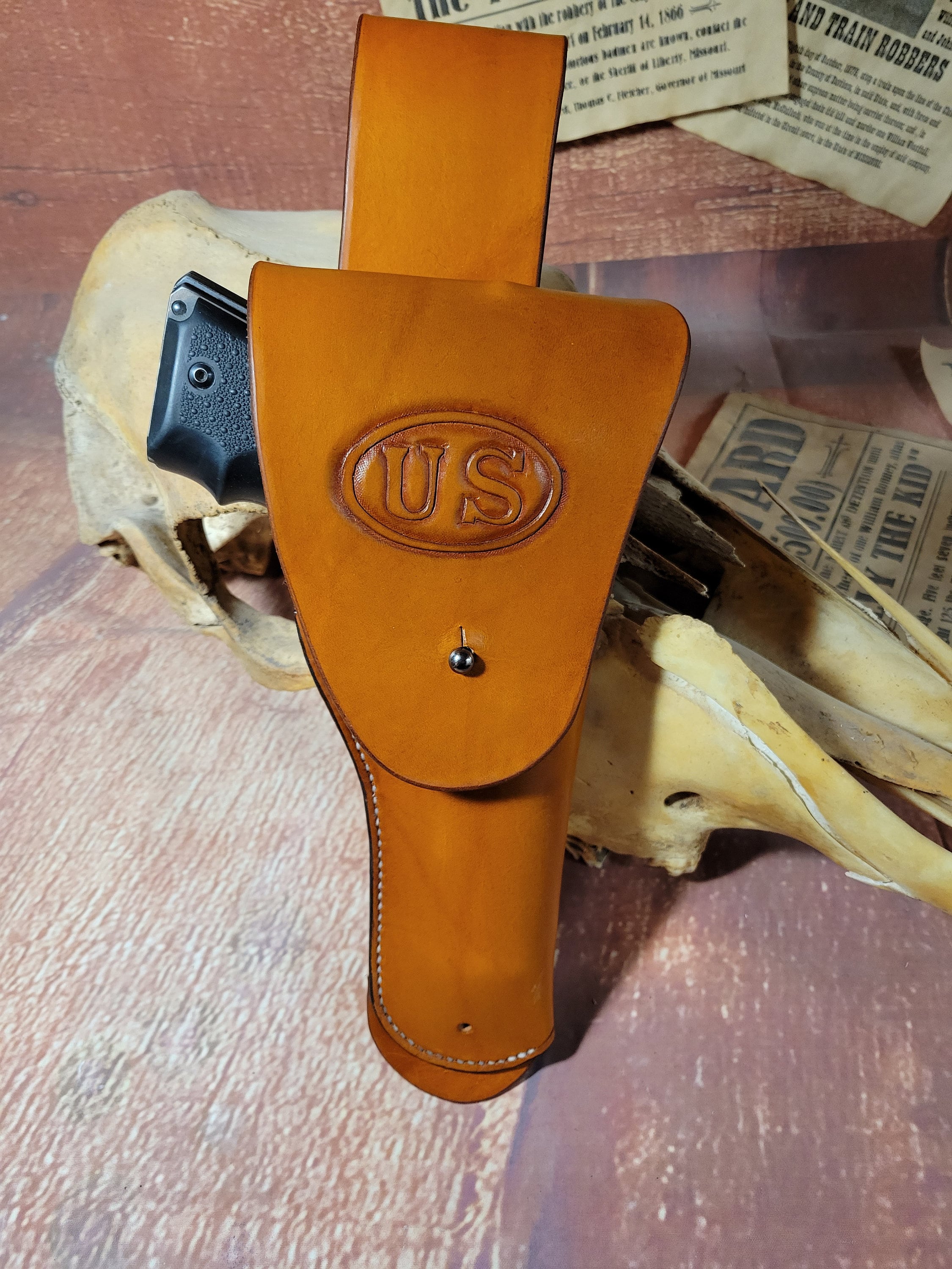 Handmade Leather 1911 Holster, Cavalry Style, M1916, Military - Etsy