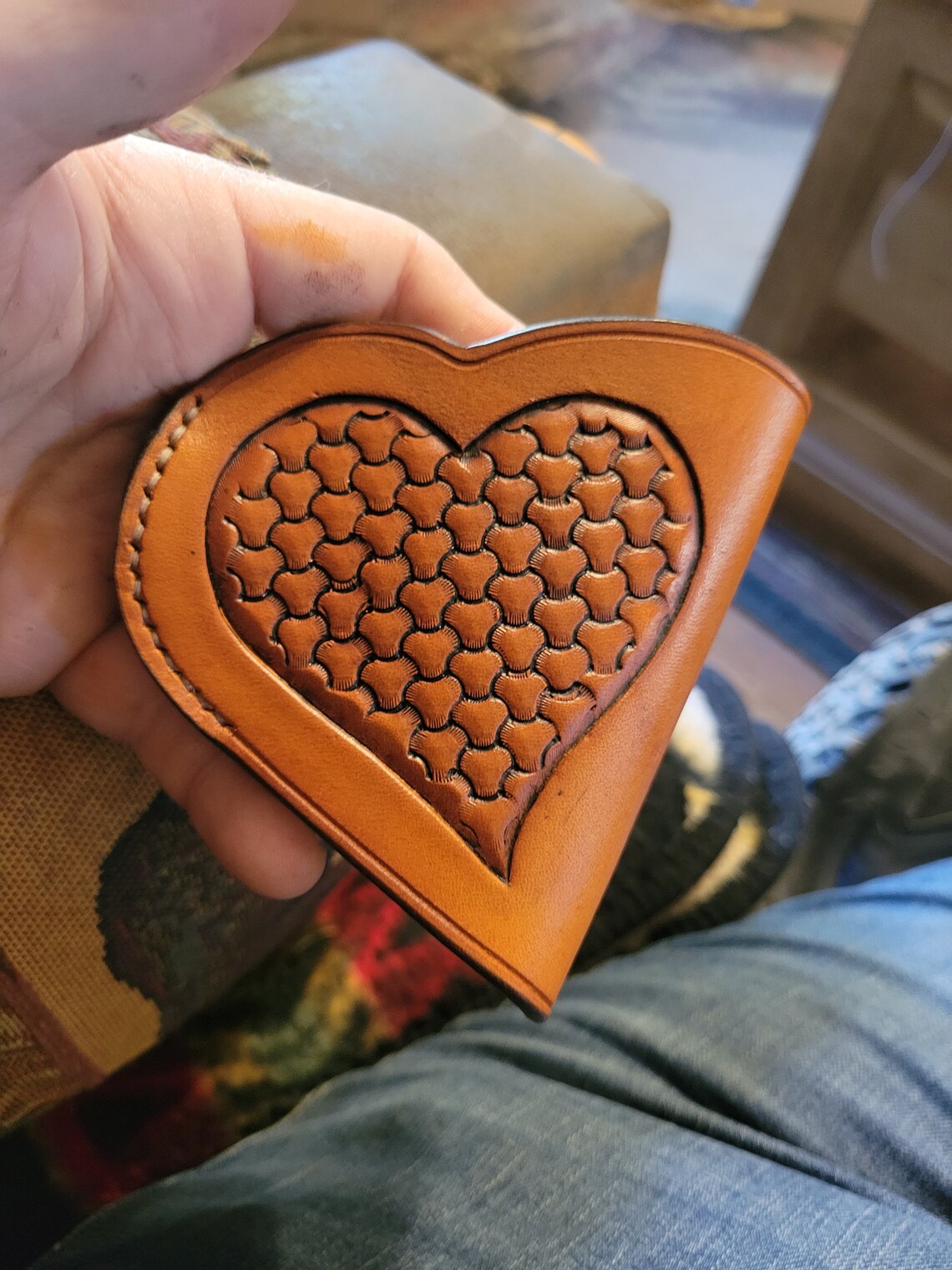 Handmade,1911 Minimalist Holster, Hand Tooled, Leather, Heart ...