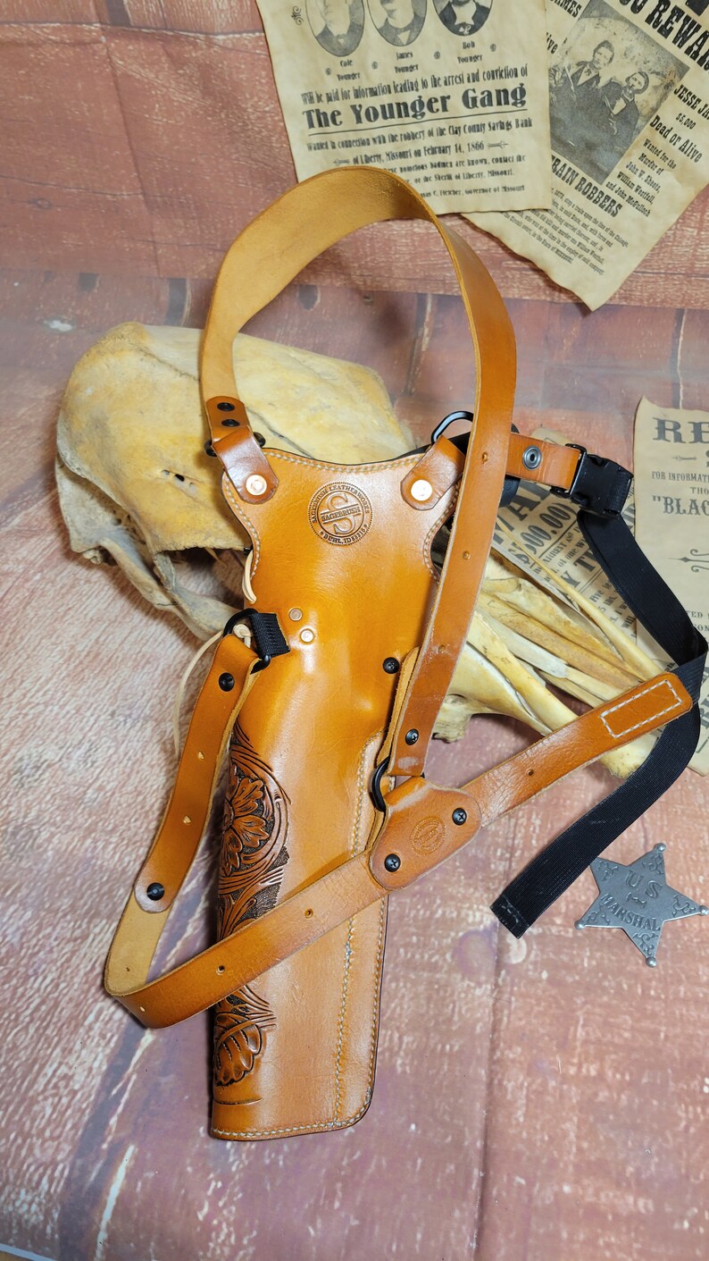 Handmade Leather Chest Holster, Hunting, Alaska Rig, Kodiak Rig ...
