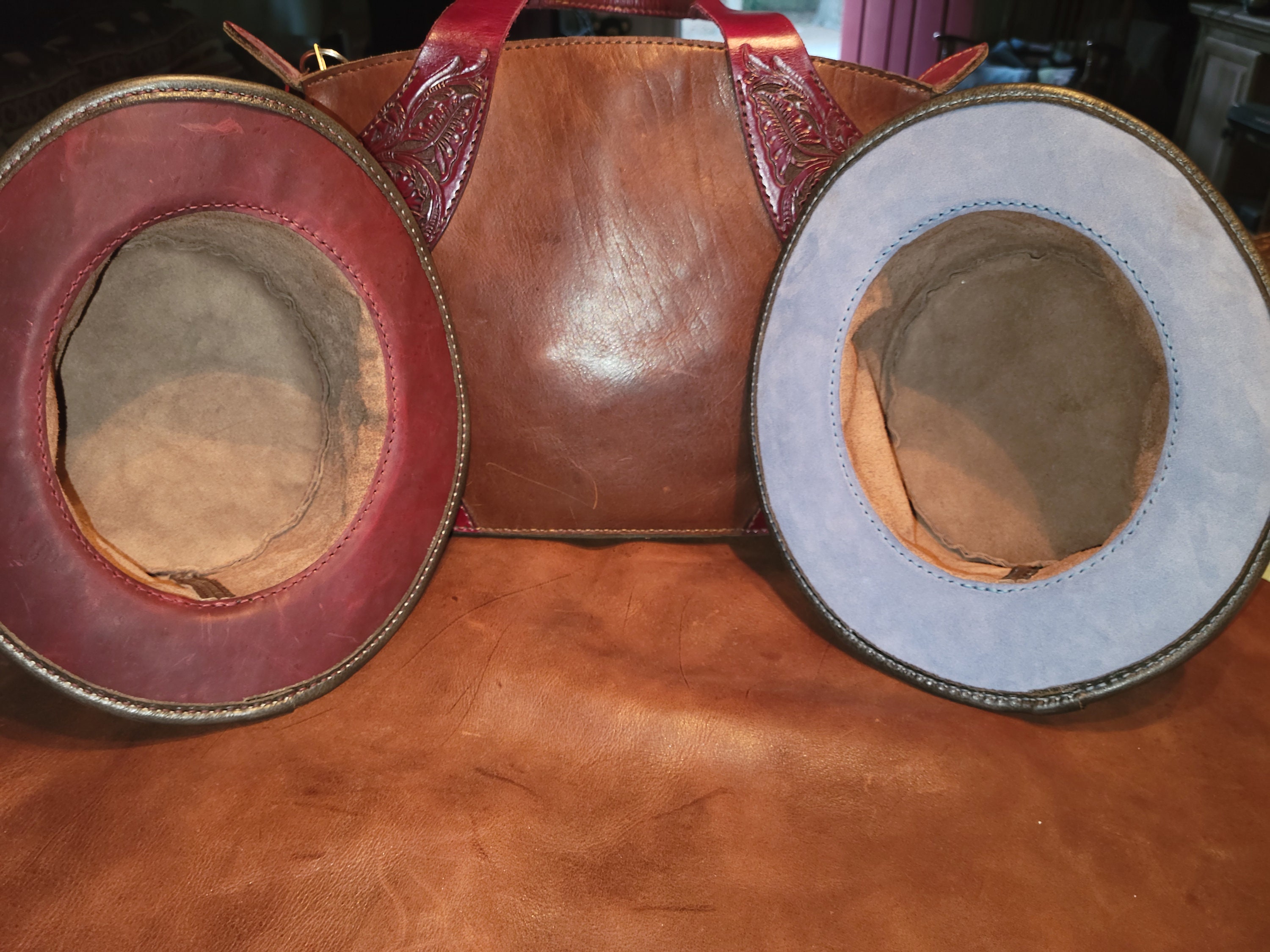 Handmade Distressed Leather Top Hat Western Steampunk - Etsy