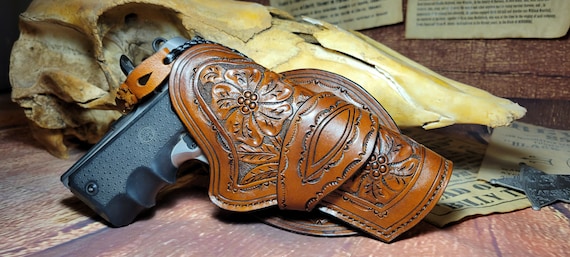 3:10 to Yuma Handmade Leather 1911 Hand of God Holster .45 | Etsy
