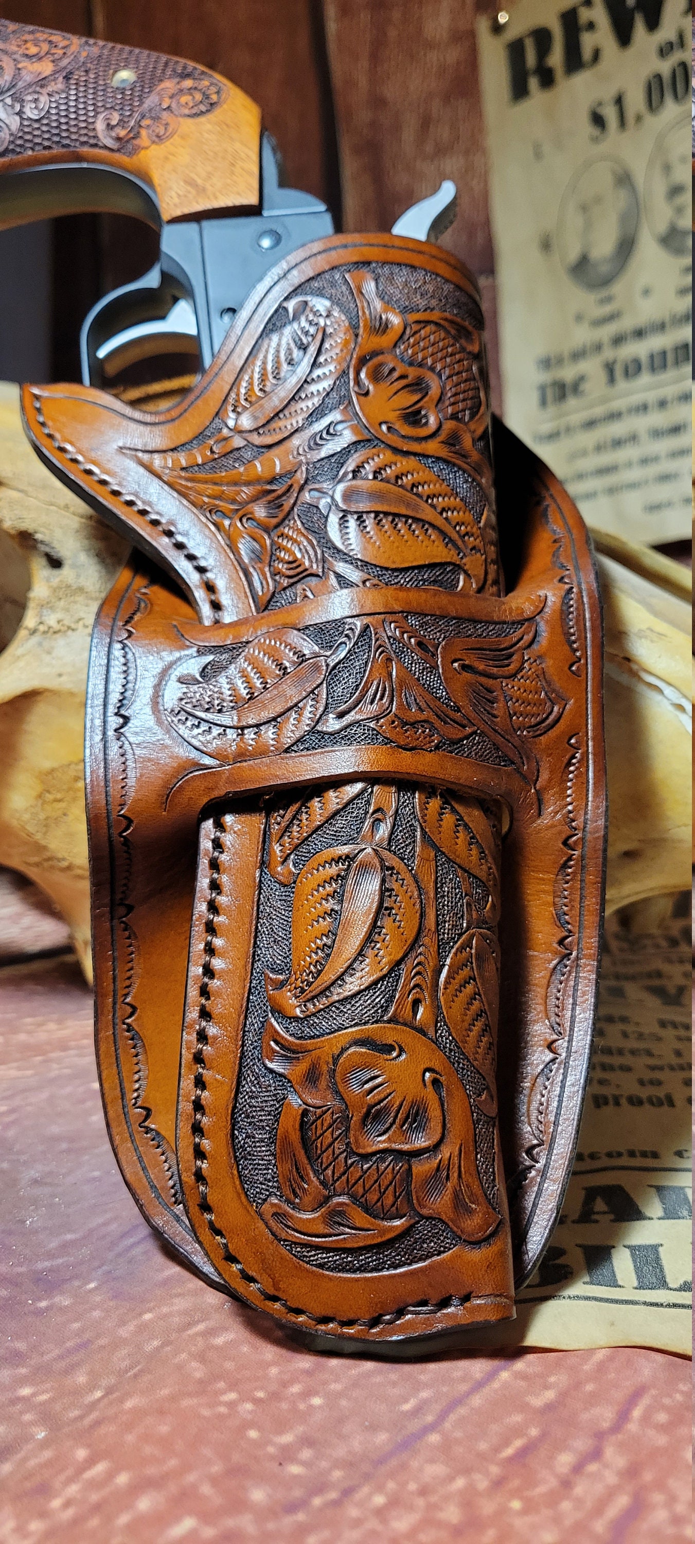Mexican Loop Holster for Ruger Wrangler or Heritage Rough Rider 5.5" or ...