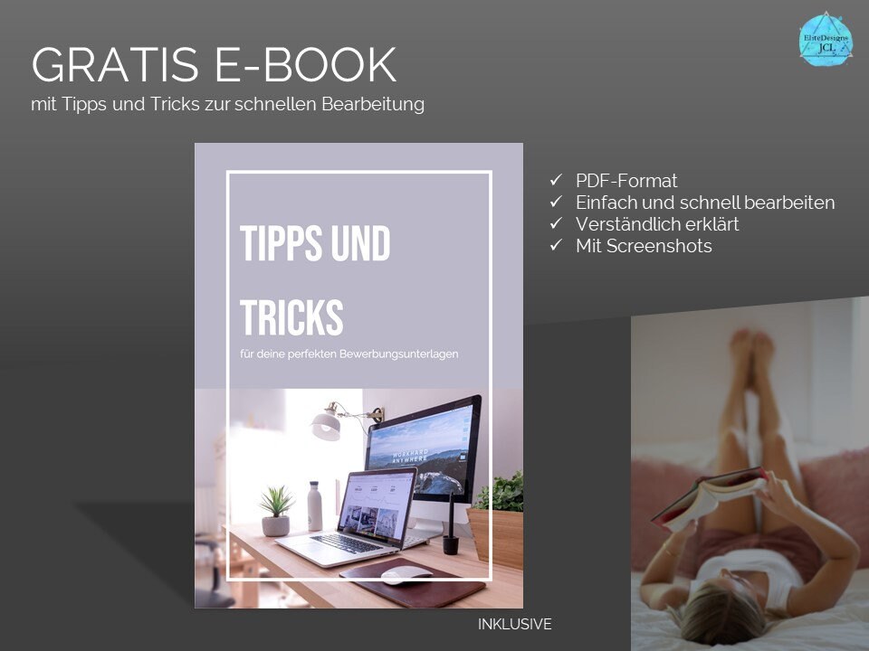 Application Template German Template CV Cover Letter Cover | Etsy