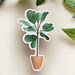 Fiddle Leaf Fig Sticker Plant Sticker Laptop Sticker | Etsy