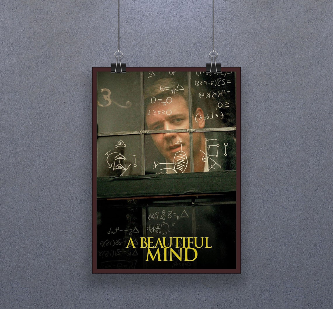 A Beautiful Mind 2001 Poster American Biographical Drama Film Wall ...