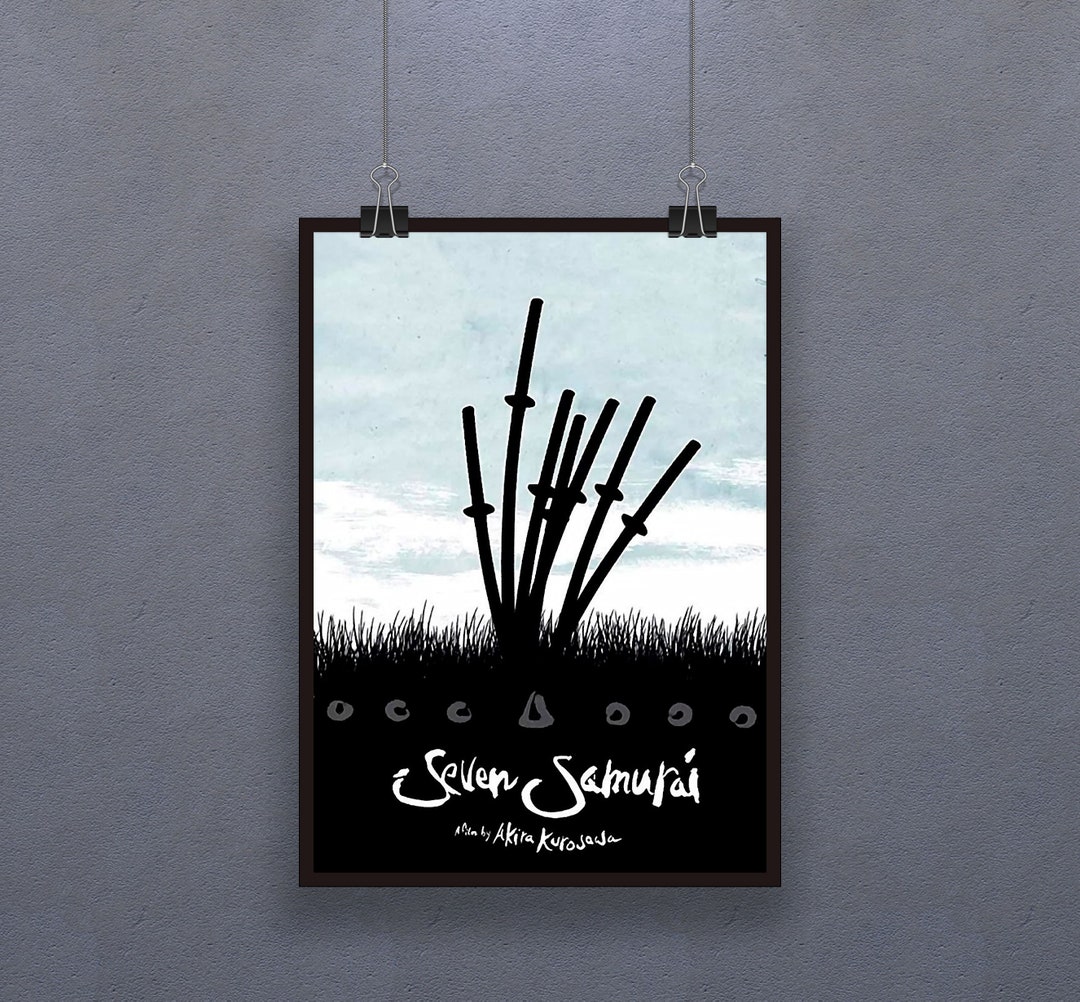 Seven Samurai (1954) Poster Japanese Epic Samurai Drama Film Decor Art ...