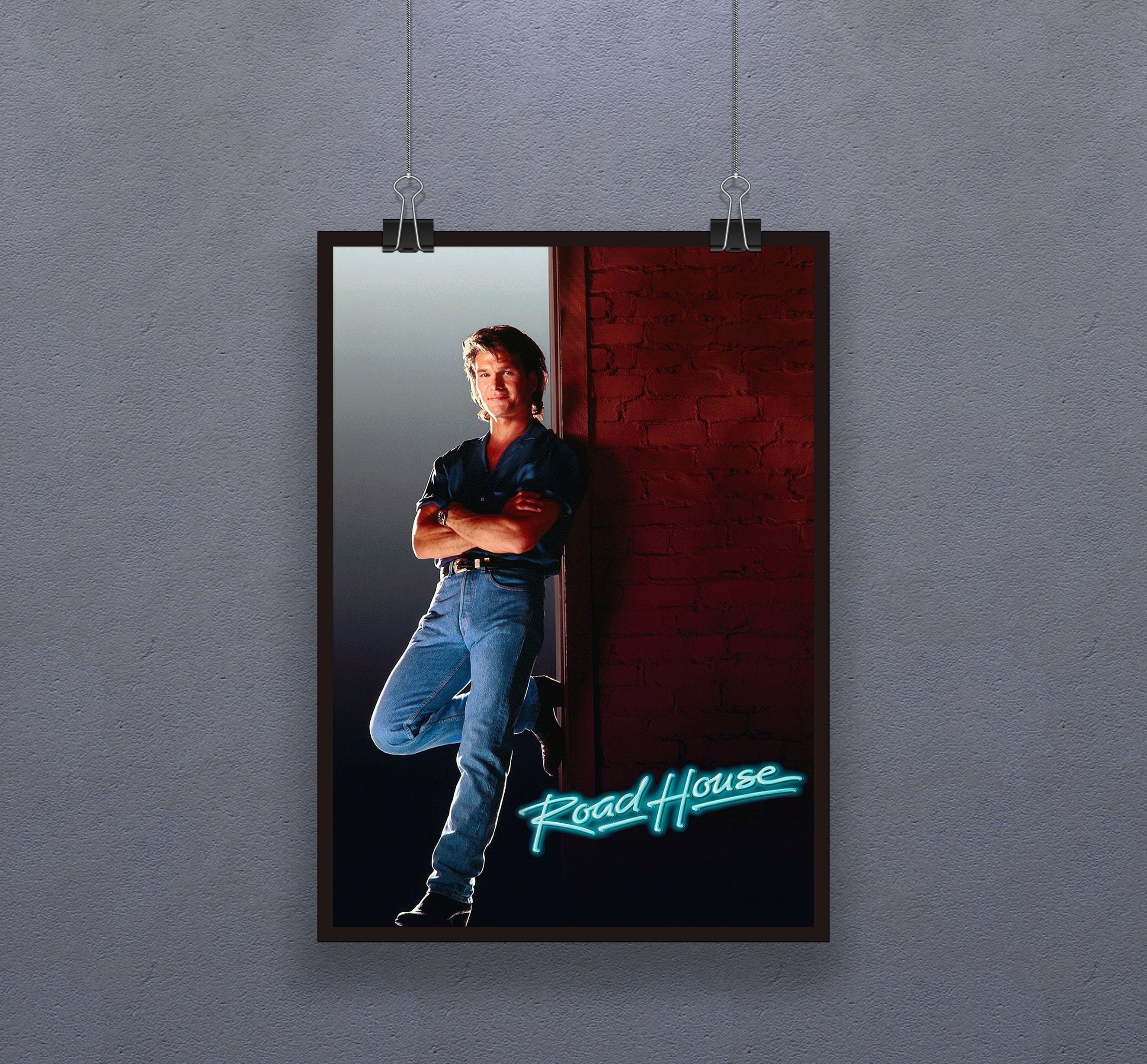 Road House 1989 Poster film daction américain Wall Decor Retro Cinema ...