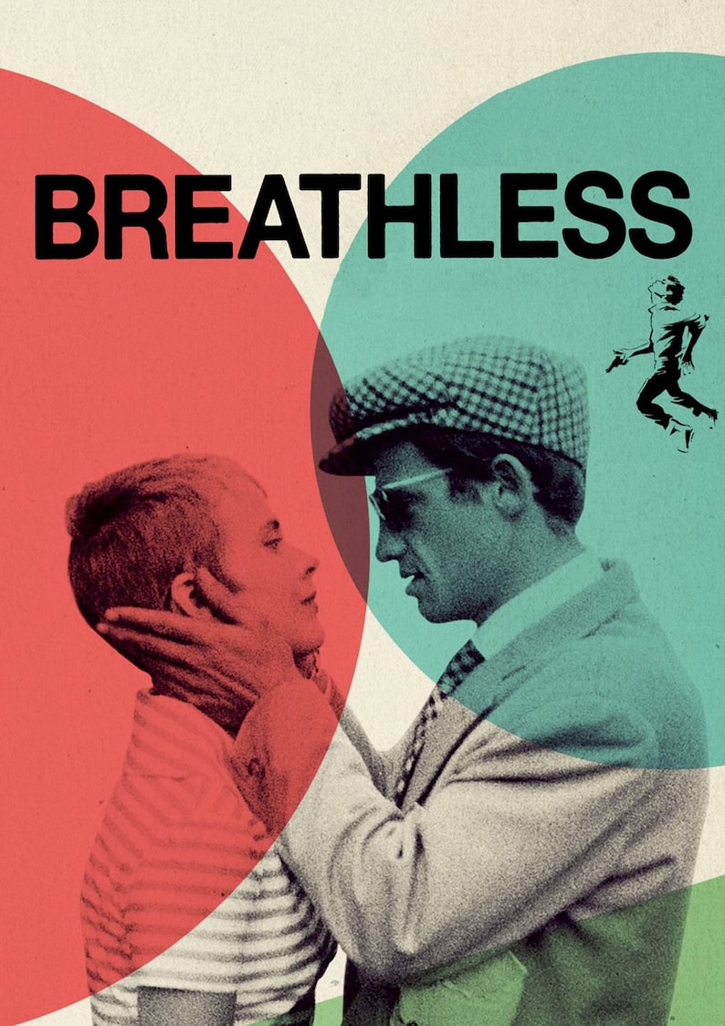 Breathless (1960) Poster Français film de drame policier Wall Decor ...