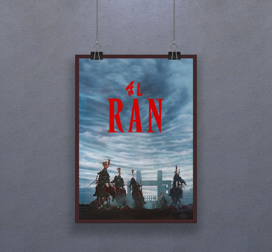 Ran (1985) Poster Action Drama Film Wall Decor Tatsuya Nakadai Akira ...