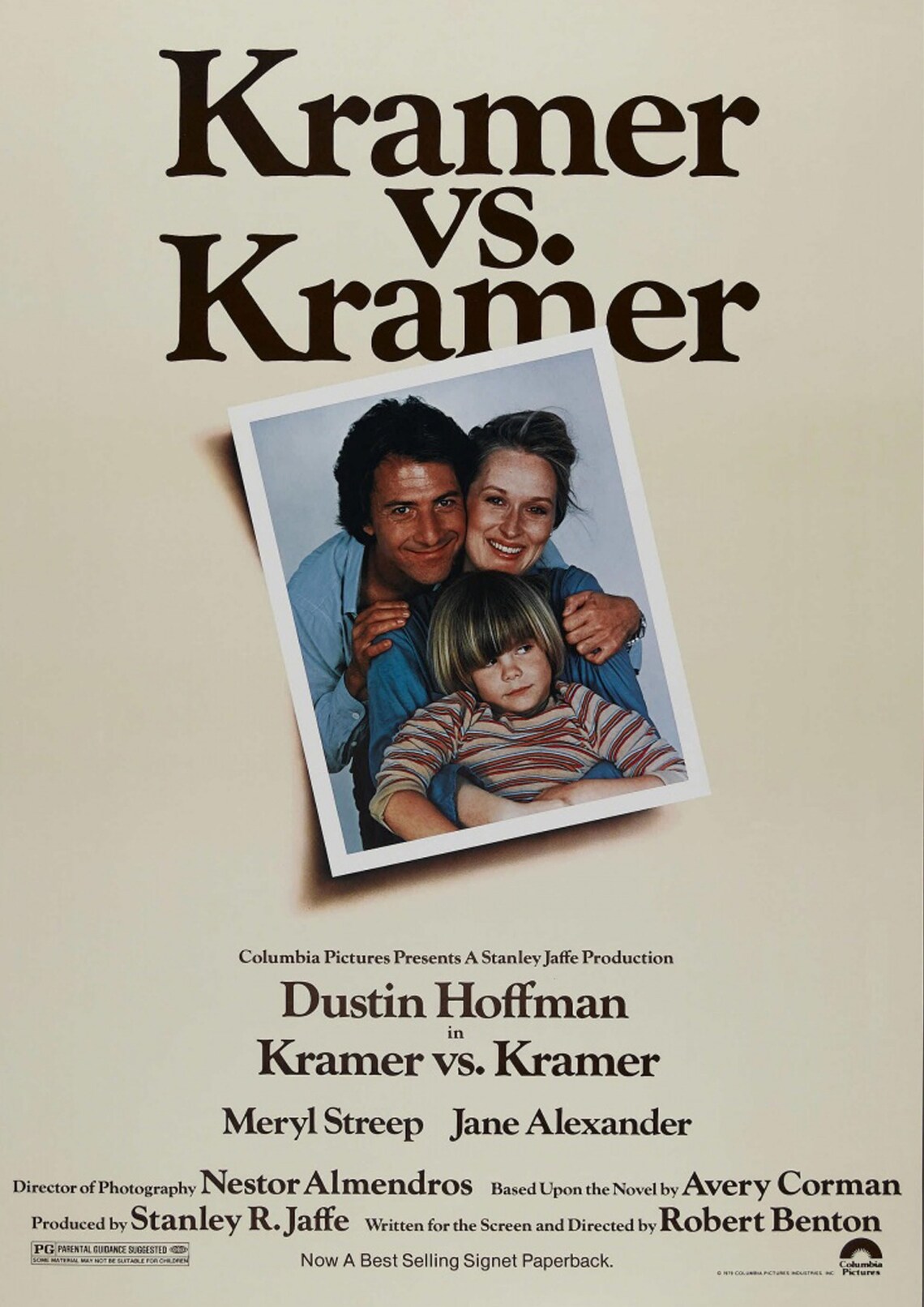 Kramer-vs-kramer 1979 Poster American Legal Drama Film Dustin Hoffman Meryl Streep Jane ...