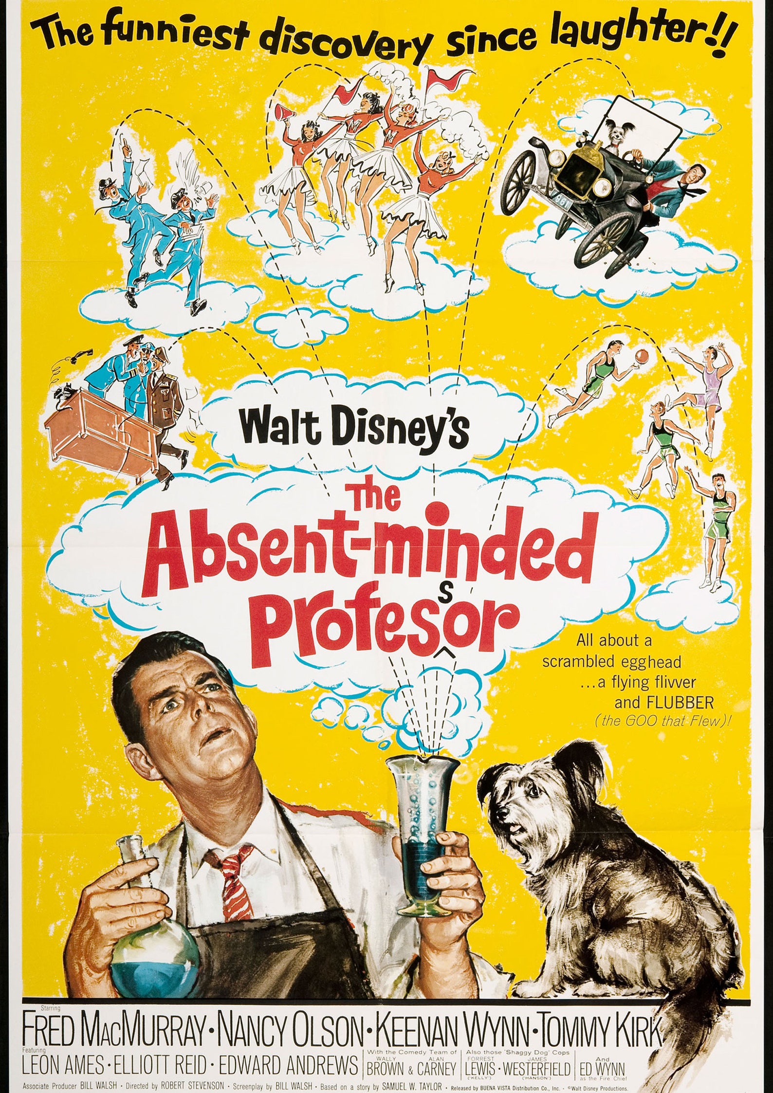 The Absent-Minded Professor 1961 Poster American ciencia - Etsy España