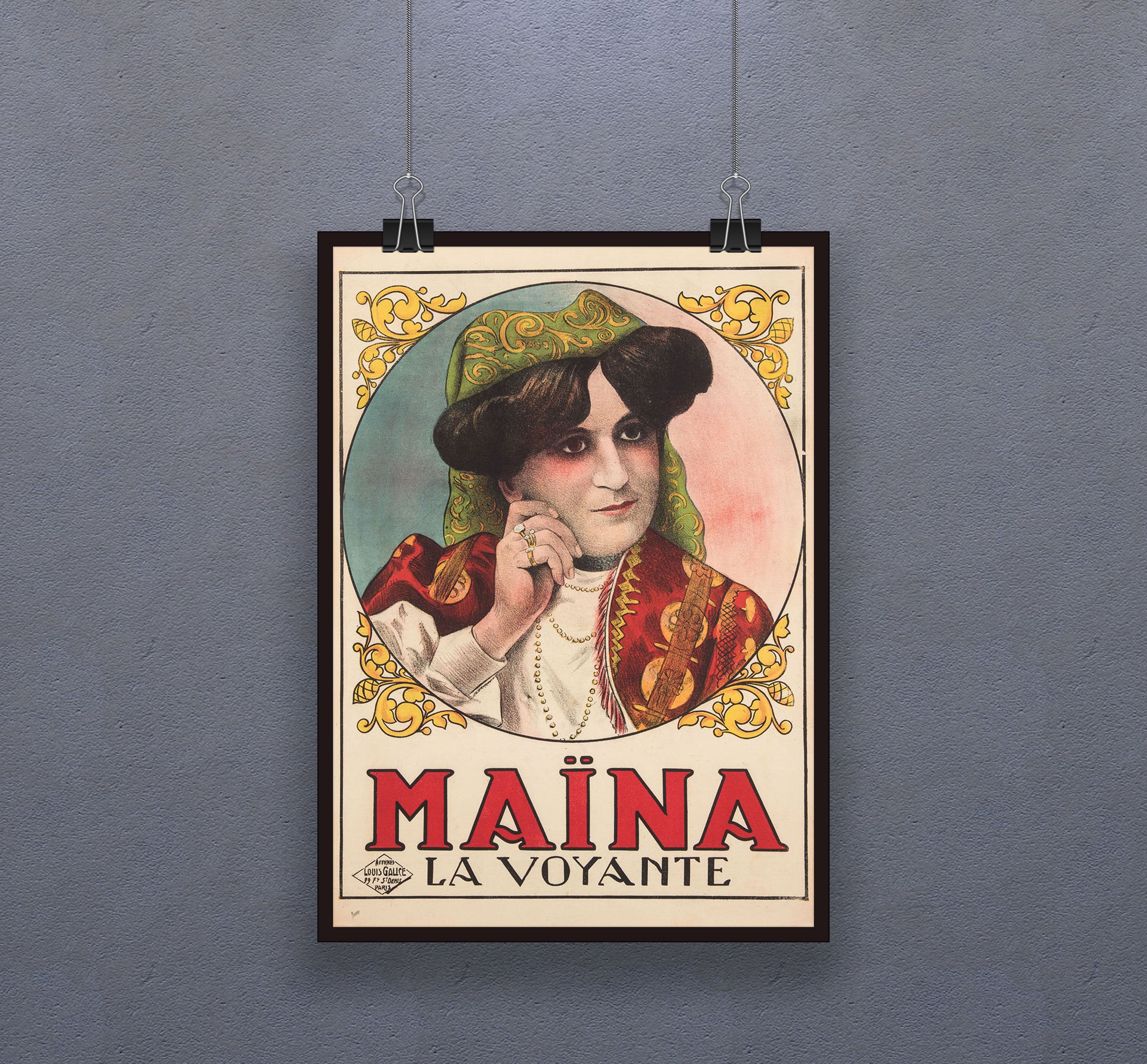 Maïna La Voyante / Maina the Clairvoyant Poster Friends Show Decor TV ...