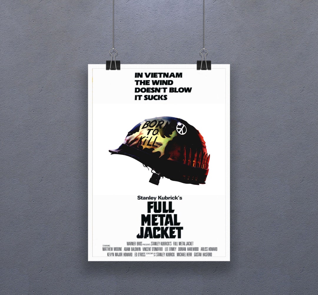 Full Metal Jacket (1987) Poster Stanley Kubrick Film Wall Decor Matthew ...