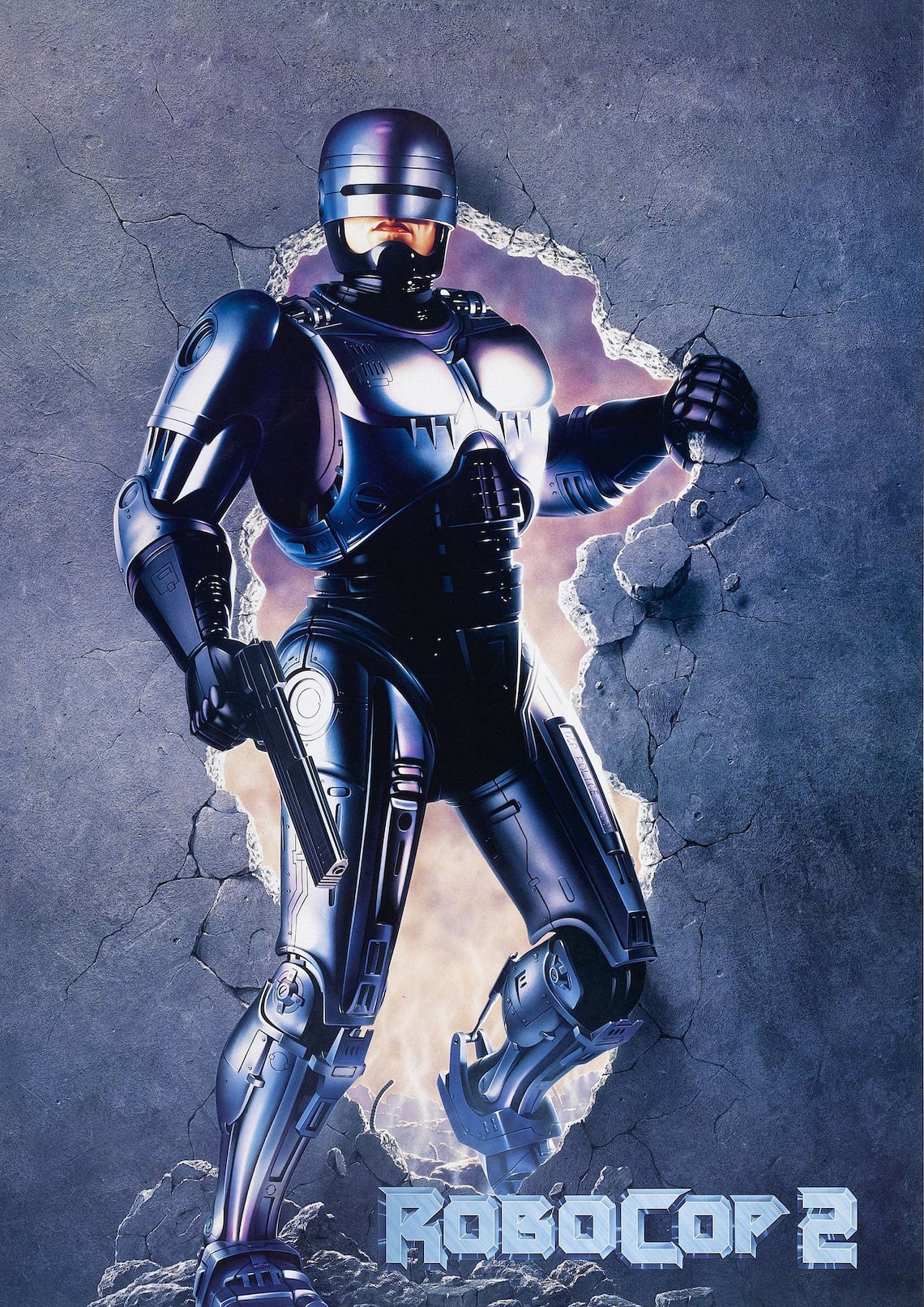 Robocop 2 1990 Poster American Science Fiction Action Film Wall Peter ...