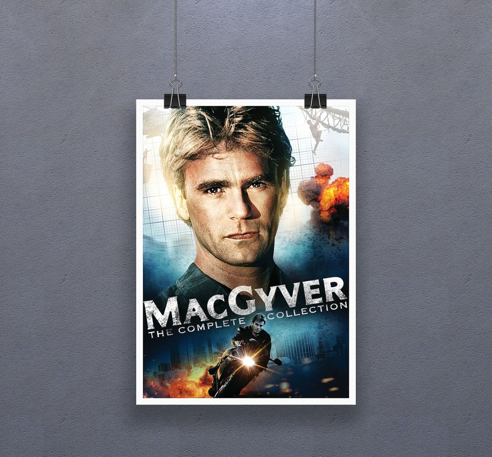 Macgyver 1985 TV Series Poster Angus mac Macgyver Cinema Print Art Gift ...
