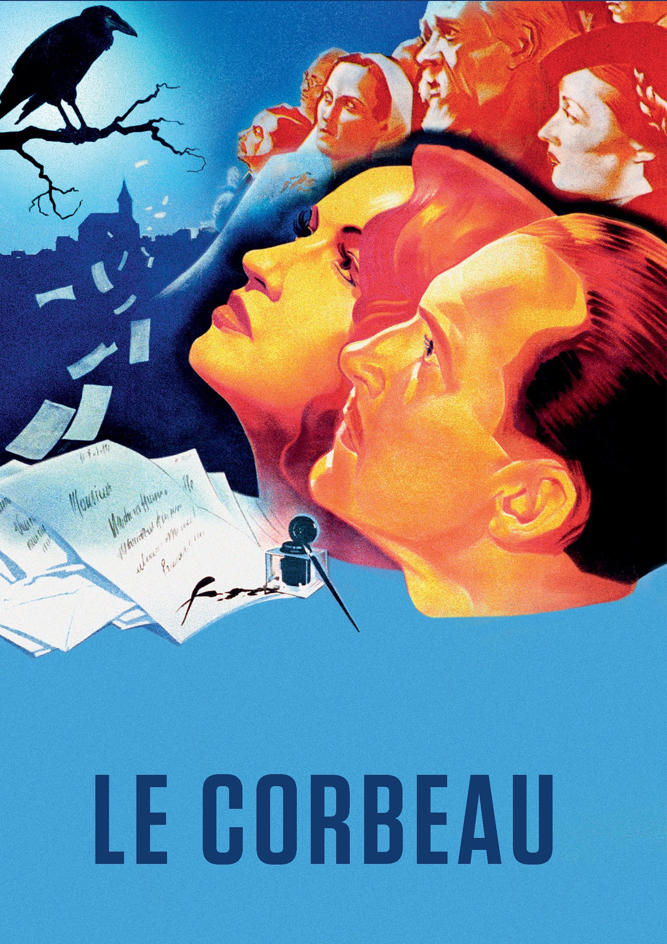 Le Corbeau (1943) Poster the Raven French Film Decor Art Pierre Fresnay ...