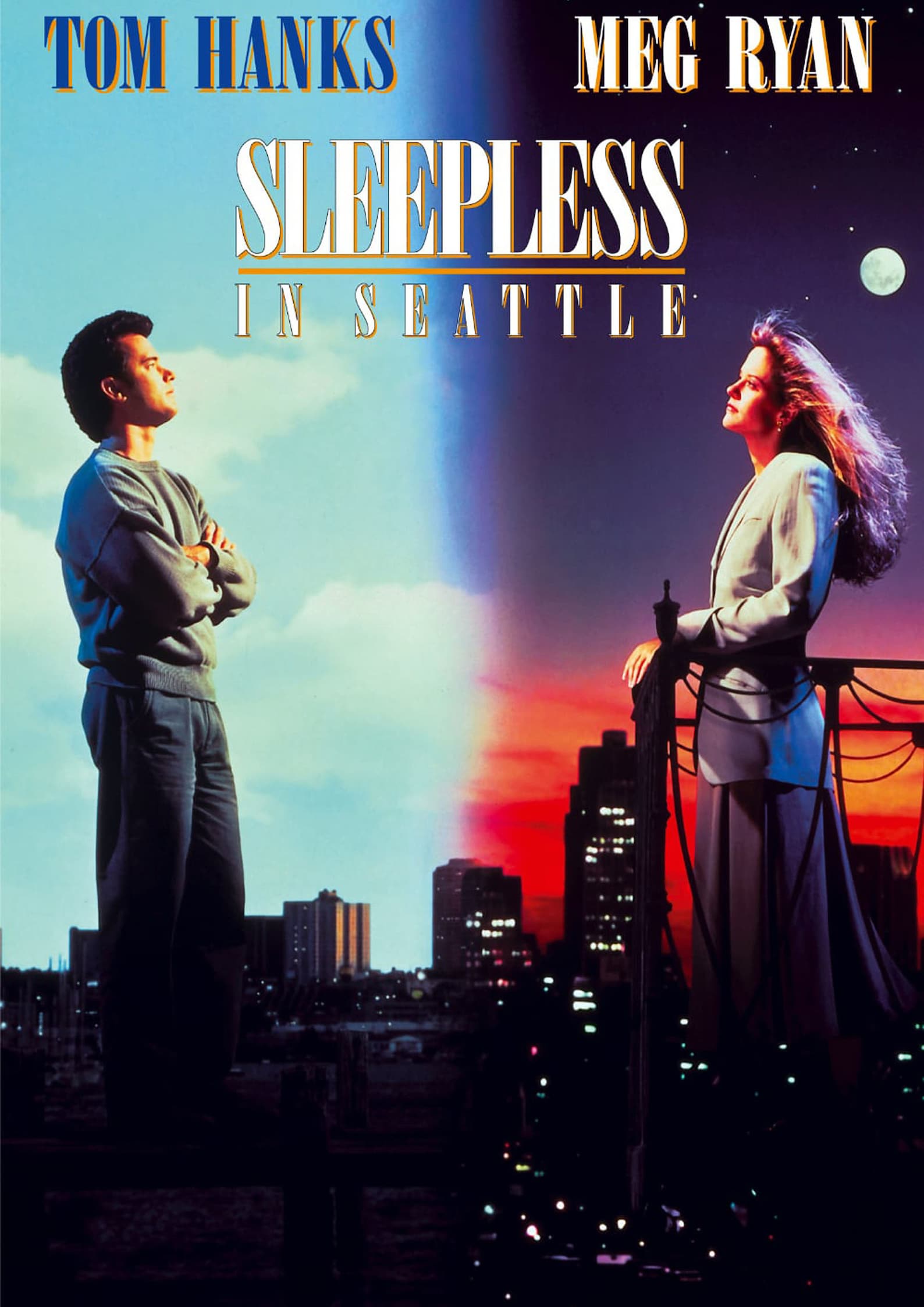 Sleepless in Seattle (1993) Poster Tom Hangs and Meg Ryan Movie Print ...