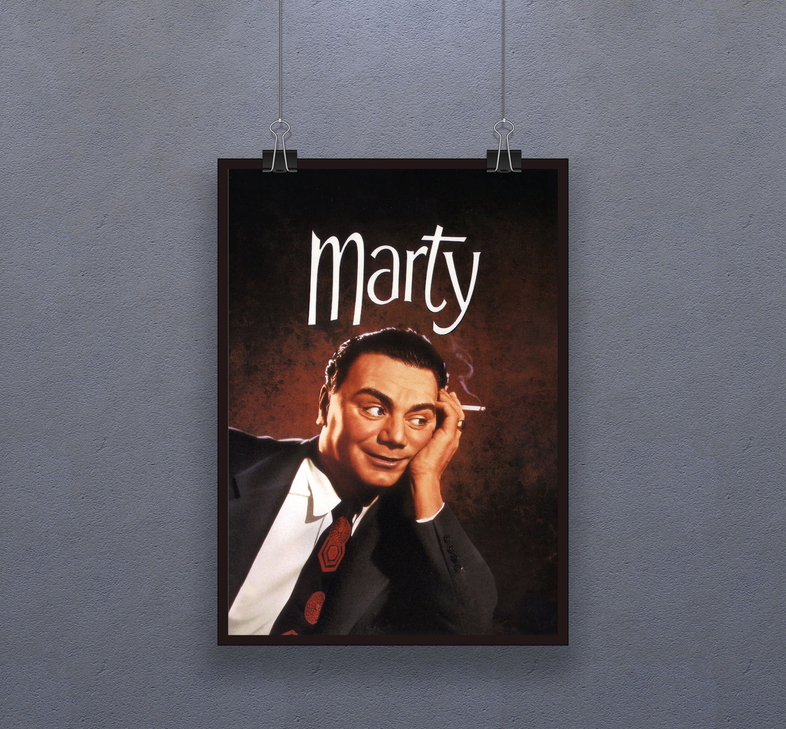 Marty 1955 Poster American Romantic Drama Film Wall Decor Retro Cinema ...