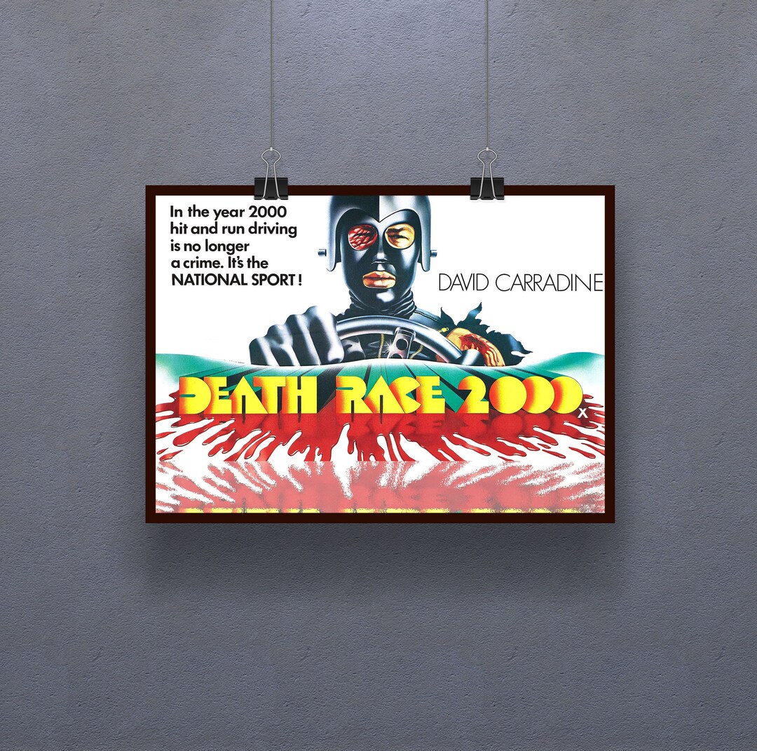 Death Race 2000 (1975) Poster American Science Fiction Sports Film Wall ...
